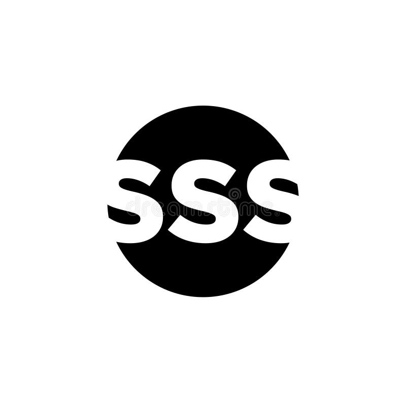 SSS Letters Vector Icon. SSS Monogram Stock Vector - Illustration of ...