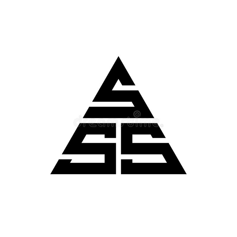 SSS Triangle Letter Logo Design with Triangle Shape. SSS Triangle Logo ...