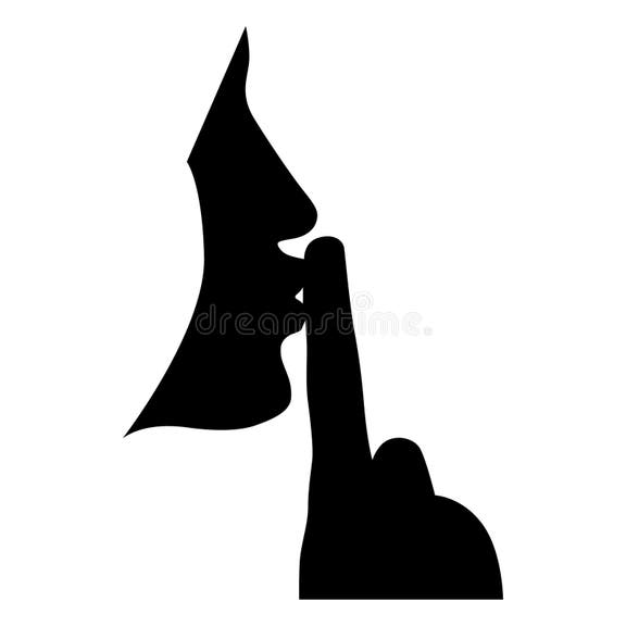 Ssshhh Quiet Illustration by Crafteroks Stock Vector - Illustration of ...
