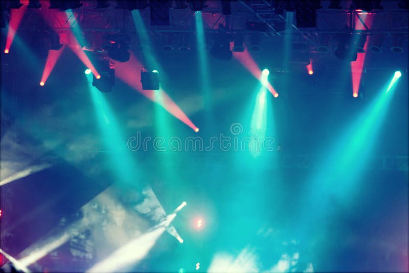 Sstage Lights - Retro Styled Stock Image - Image of green, electric ...