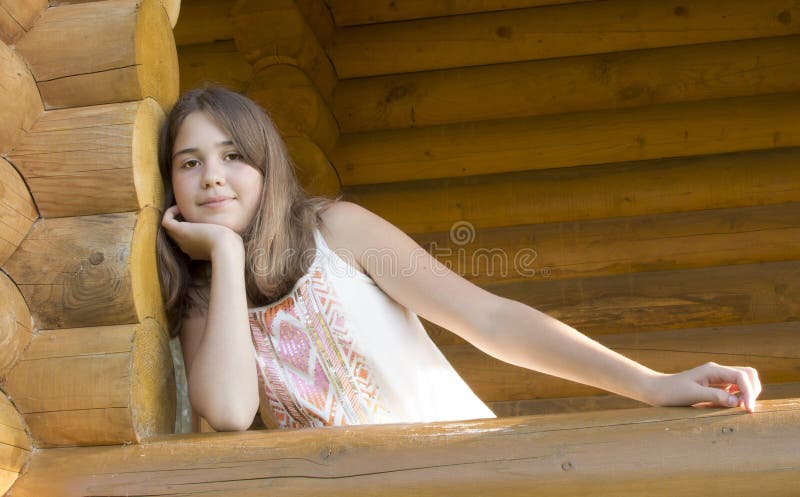 Stående Av Flickan Av 13 år. Fotografering för Bildbyråer - Bild av ...