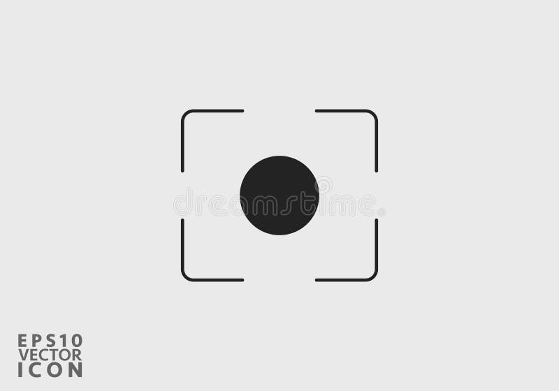 Camera Focus Lens Vector Icon Isolated on White Background Stock Vector ...