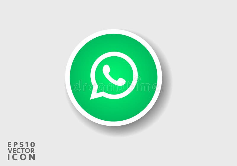 Whatsapp Logo Vector is a Stylized Representation of the Logo Editorial ...