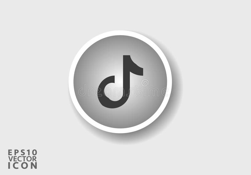 TikTok Logo Vector is a Stylized Representation Editorial Image ...