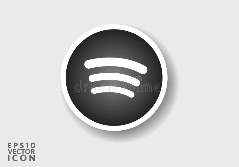 Spotify Logo Vector is a Stylized Representation Editorial Stock Image ...