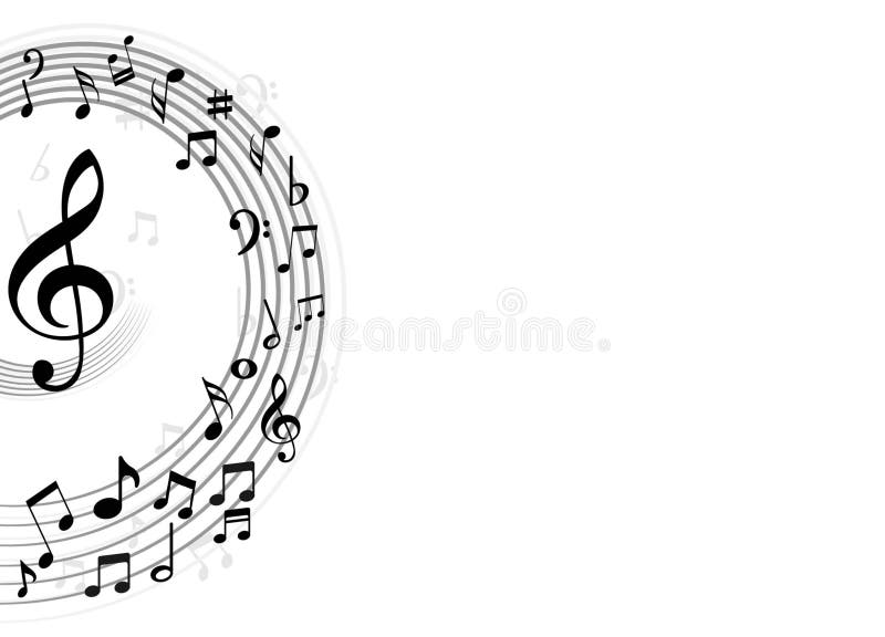Music Note Symbol Design Isolated on White. Stock Vector - Illustration ...