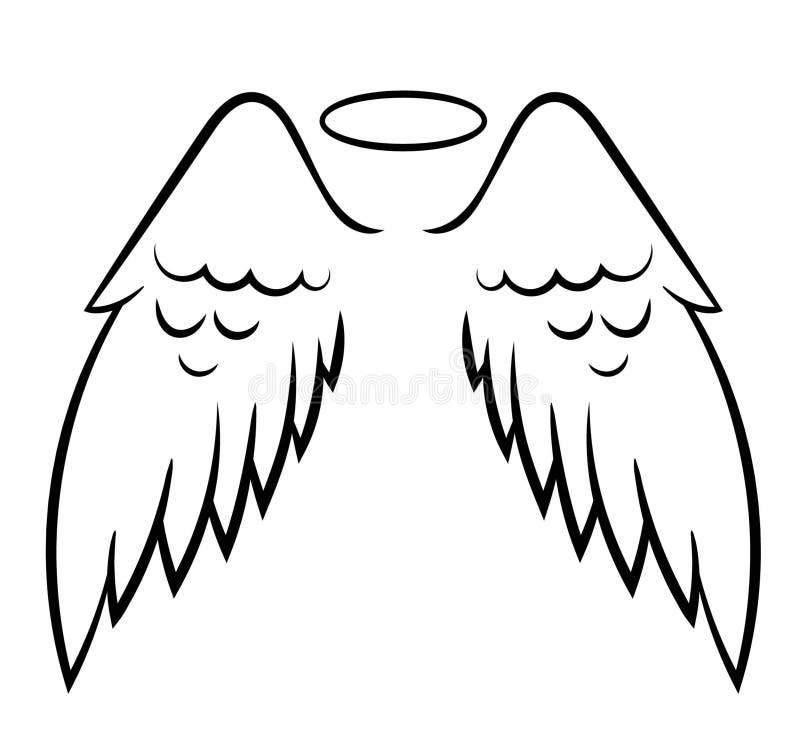 Angel wings icon. stock vector. Illustration of graphics - 367891210