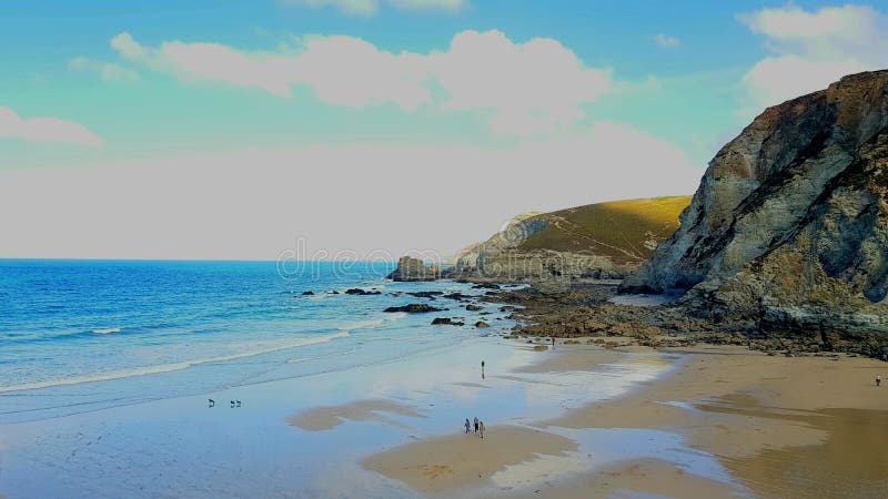 St Agnes Coastal Town. Cornwall Uk Stock Image - Image of travel, head ...