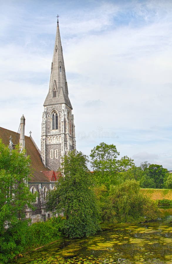 St. Albans Church Copenhagen Stock Photo - Image of lily, albans: 20762578