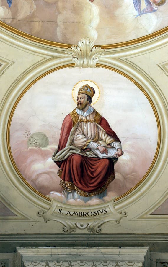 St Ambrose immagine stock. Immagine di religione, religioso - 99445971