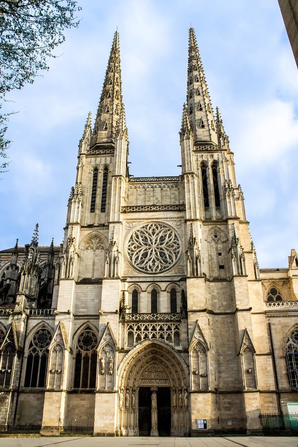 St. Andrew Cathedral In Bordeaux Stock Photo - Image: 57073728