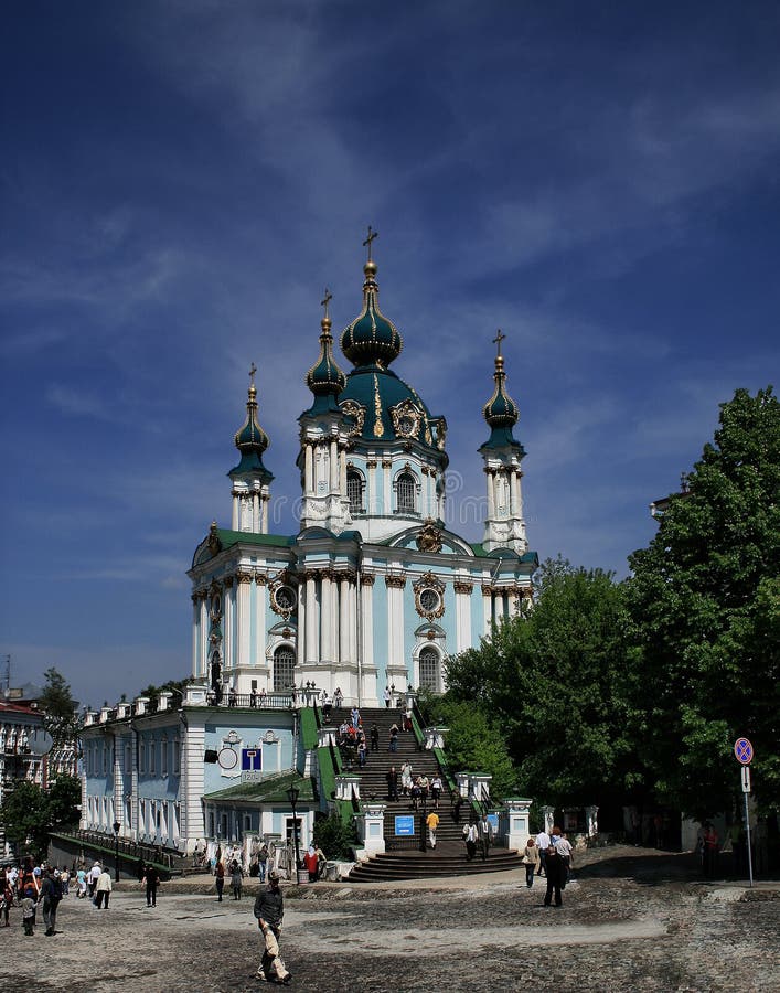 St. Andrew`s church editorial photo. Image of trees, domes - 83257446