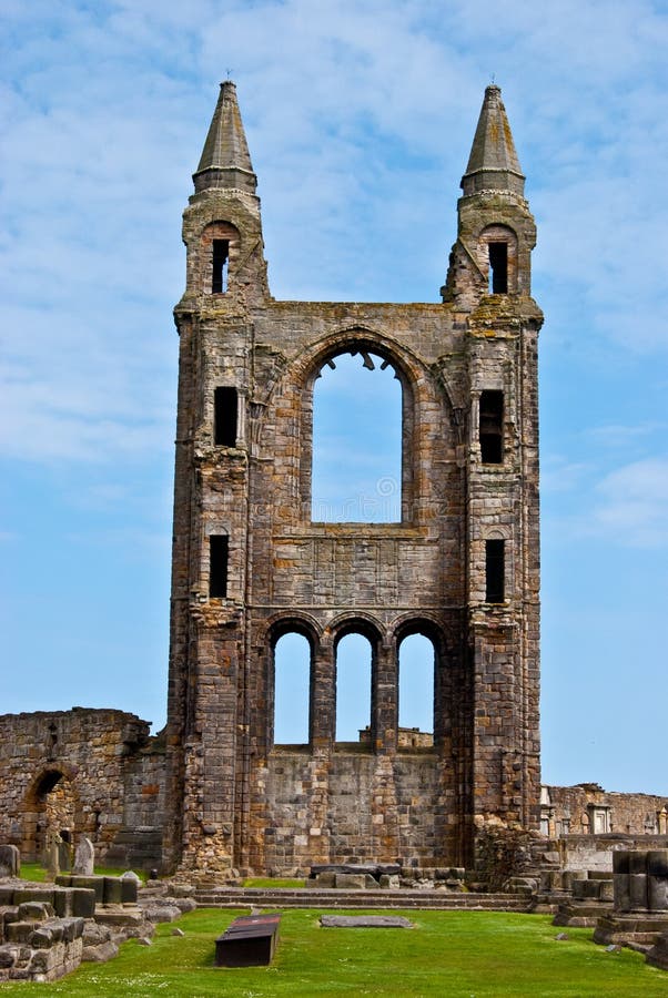St Andrews cathedral stock photo. Image of building, architecture ...