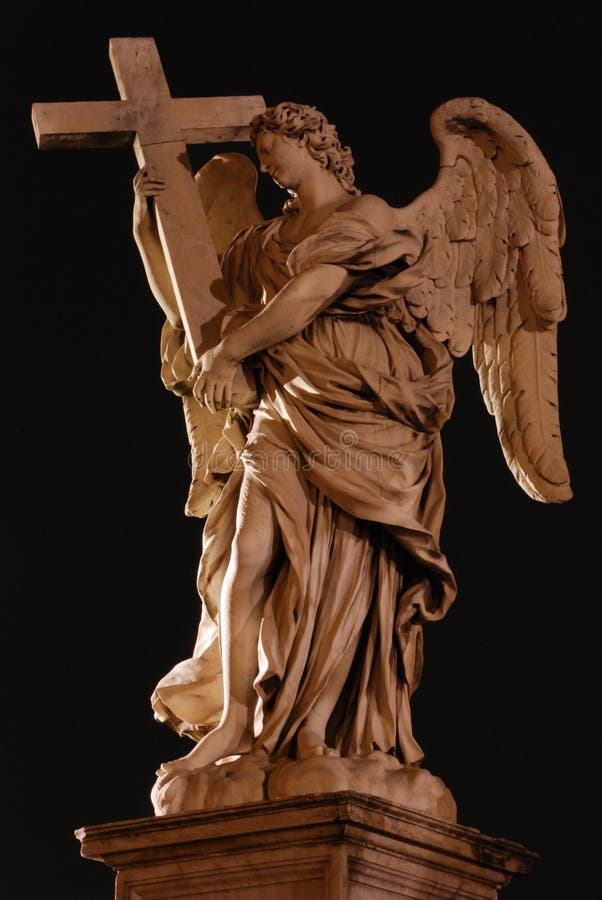 St.Angel Bridge stock photo. Image of cross, religion - 7423656