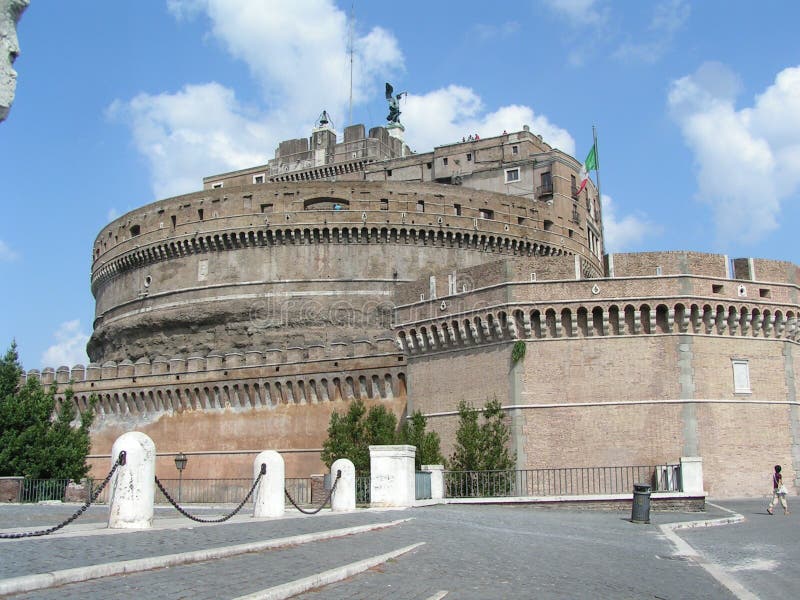 St Angel Castle stock photo. Image of flag, vatican, tourism - 520362