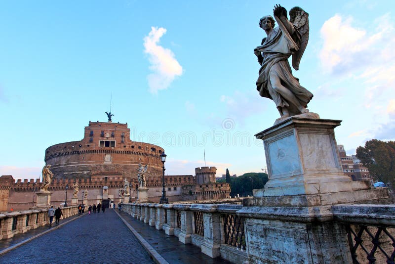 St. Angel Castle, Rome stock photo. Image of capital - 22298266