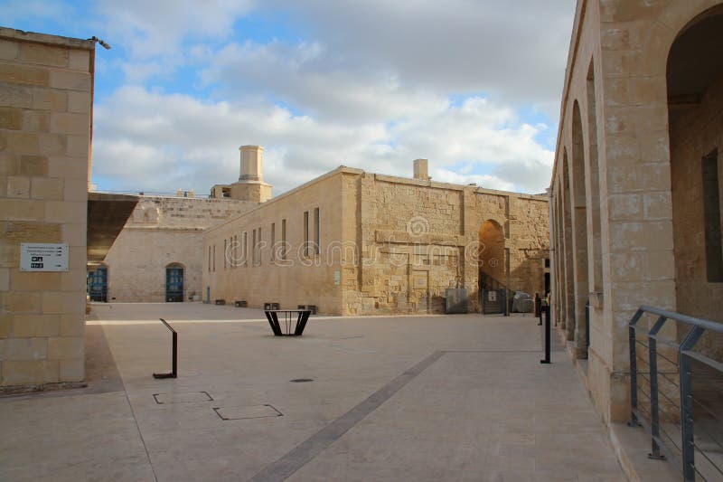 St Angel Fort in Vittoriosa (or Birgu) - Malta Stock Photo - Image of ...