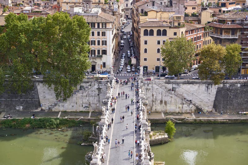 St. Angelo Bridge editorial image. Image of travel, city - 129533190