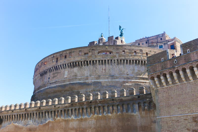 St. Angelo Castle Rome - Vatican Stock Photo - Image of castle, angelo ...