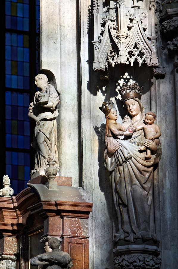 St. Anne statue stock photo. Image of glass, prayer, baptism - 10669178