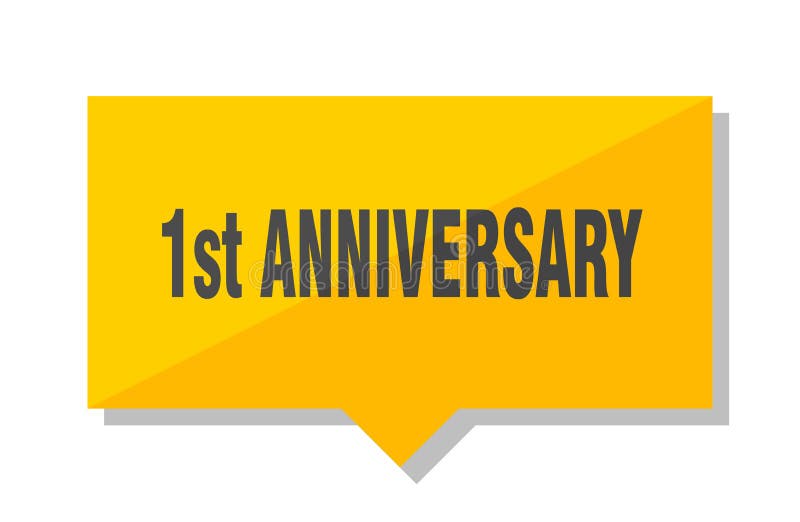 1st anniversary price tag stock vector. Illustration of label - 118933585