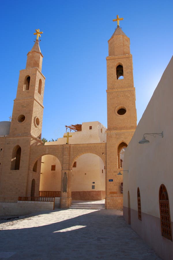 Coptic Monastery of St. Antony Stock Image - Image of cult ...