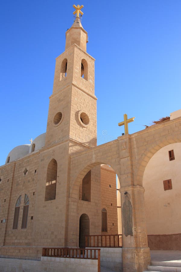 Coptic Monastery of St. Antony Stock Image - Image of cult ...