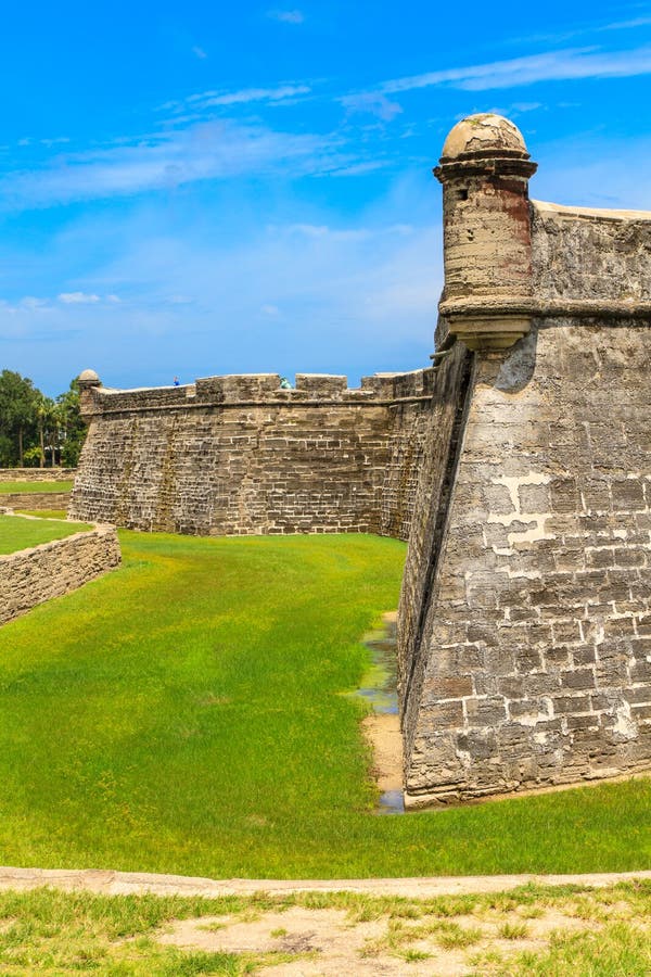 St. Augustine Fort, Castillo De San Marcos Stock Photo - Image of ...