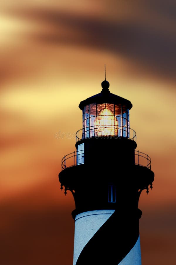 St Augustine Lighthouse stock photo. Image of white, augustine - 37940