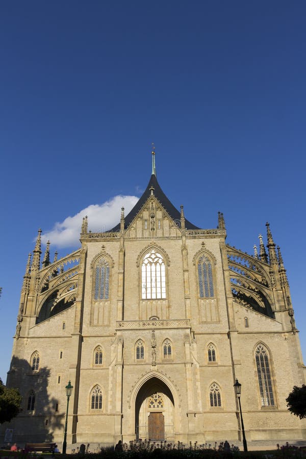 St. Barbaras Church - Front Detail Stock Image - Image of towers, front ...