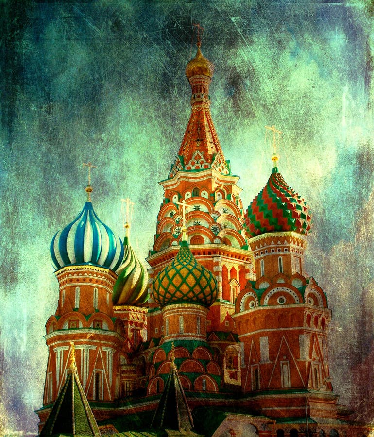St. Basil Cathedral stock illustration. Illustration of traveller ...