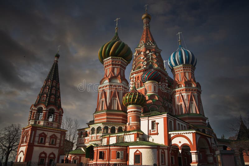 St Basil Cathedral Moscow Russia Stock Image - Image of national ...