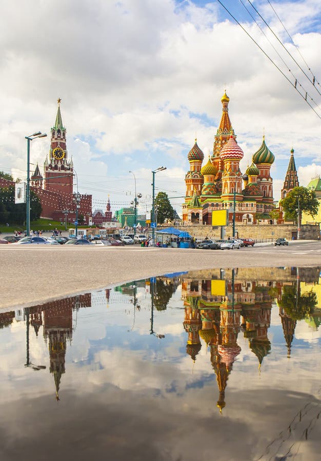 St.Basil Cathedral in Moscow Editorial Photo - Image of architectural ...