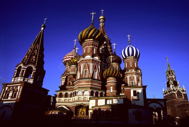 St.Basil church, Moscow stock image. Image of located - 1294179