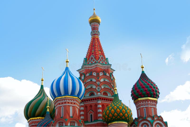 St. Basil`s Cathedral Kremlin Church Stock Image - Image of landmark ...