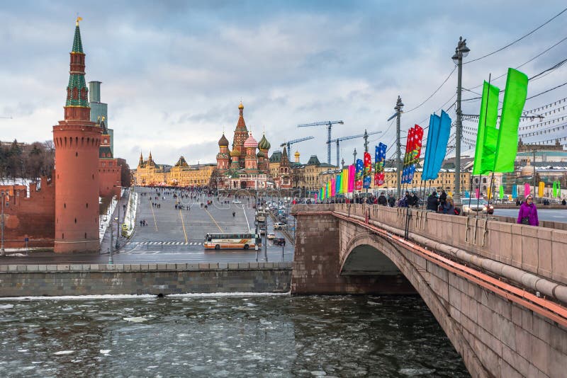 St. Basil S Cathedral on Red Square Editorial Photography - Image of ...