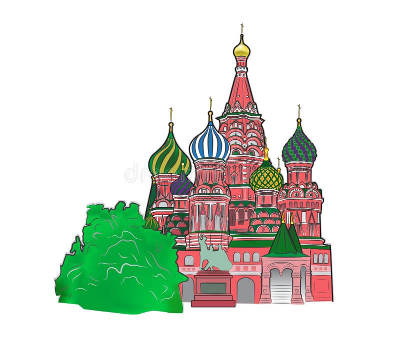 St Basil Vector Illustration Color Version Stock Vector - Illustration ...
