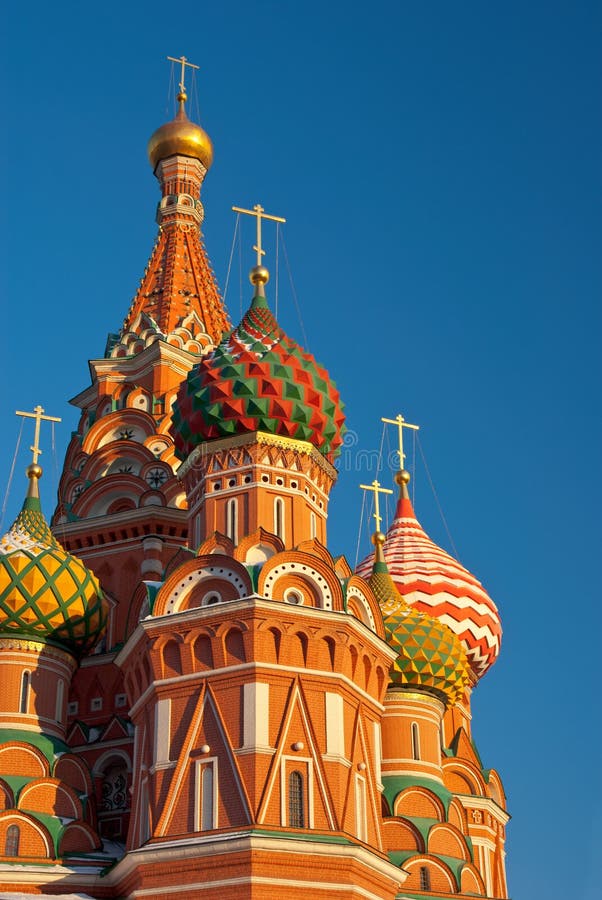 St Basils Cathedral in Red Square, Moscow Stock Image - Image of ...