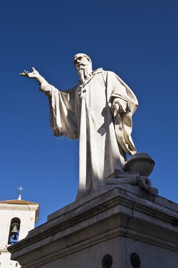 St. Benedict stock image. Image of italy, statue, architecture - 6229999