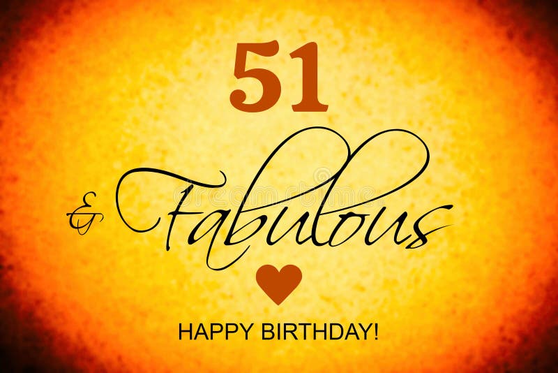 51st Birthday Card Wishes Illustration Stock Illustration ...