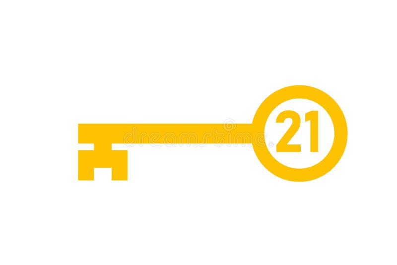 21st Birthday Key Stock Illustrations – 6 21st Birthday Key Stock ...