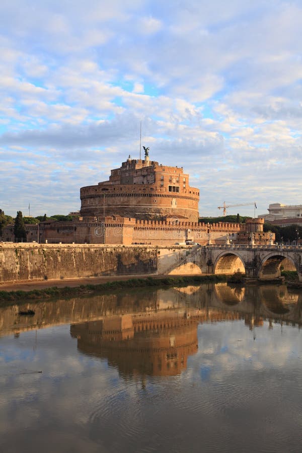 St. Castillo Del ángel, Roma Imagen de archivo - Imagen de viejo ...