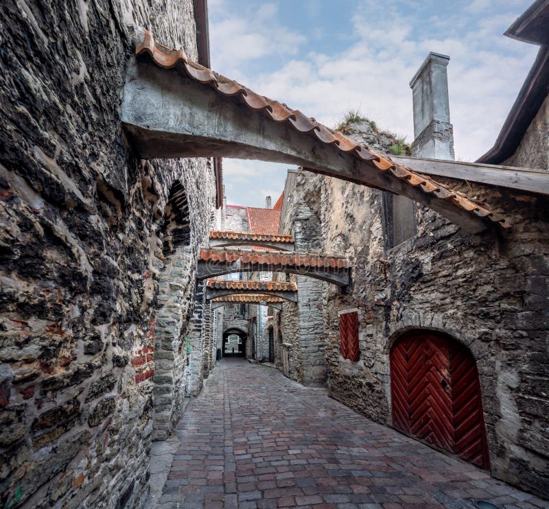 St Catherines Passage Katariina Kaik - Tallinn, Estonia Editorial ...