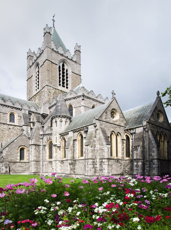 St. Christ Church in Dublin Stock Photo - Image of medieval, building ...