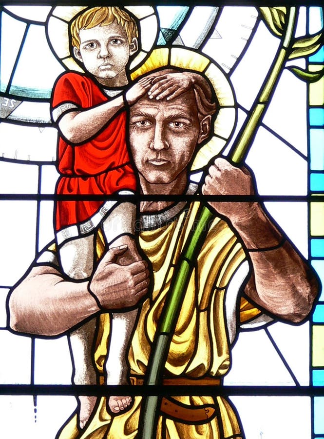 St Christopher stock de ilustración. Ilustración de creencia - 34519215