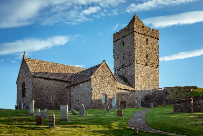 St Clement`s Church In Rodel Stock Photo - Image of landmark, travel ...
