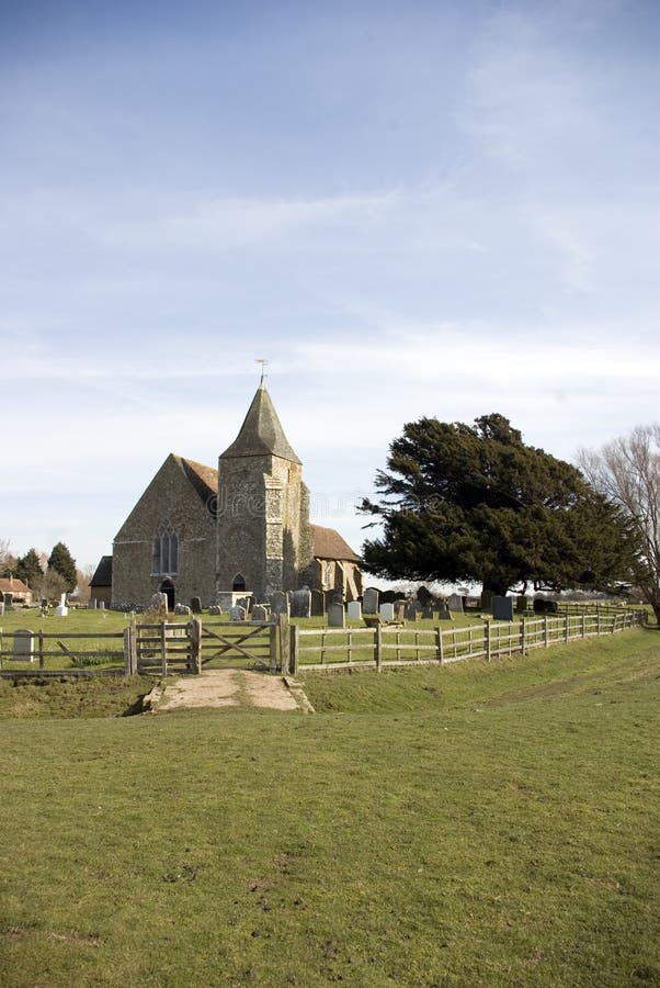 St Clements Church Old Romney. Stock Photo - Image of gravestones ...