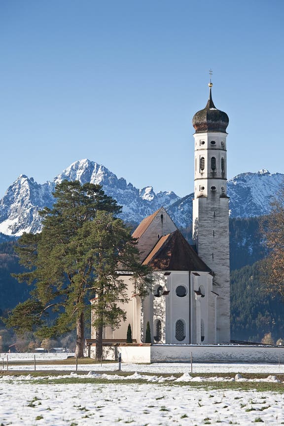 St. Coloman stock photo. Image of chapel, trees, bavaria - 18526656