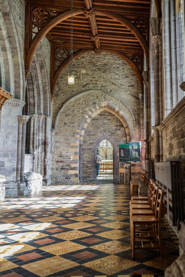 Interior View of the Cathedral at St David`s in Pembrokeshire on ...