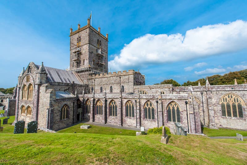 St Davids Cathedral in Wales Stock Photo - Image of united, cathedral ...